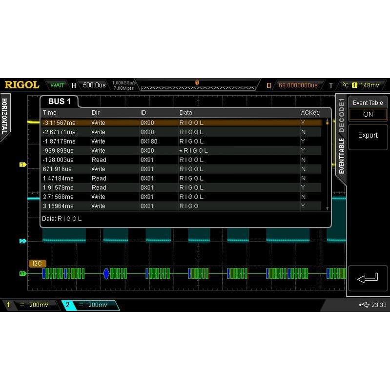 Serial Data Decoding and Trigger Option RIGOL SD-DS2000 - GsmServer