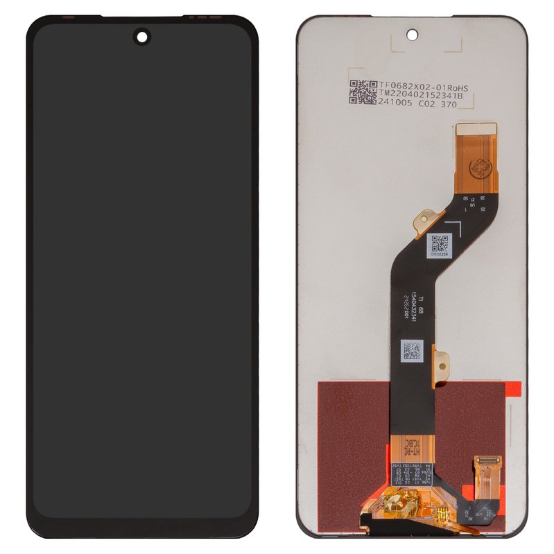 LCD compatible with Infinix Hot 30 Play NFC, (black, without frame ...